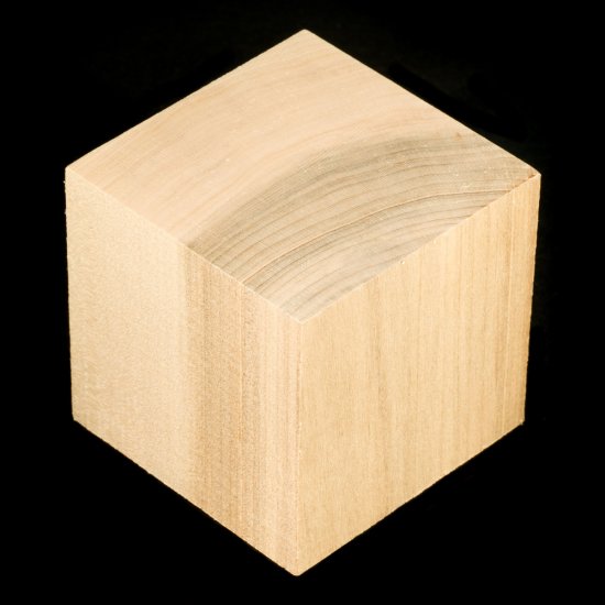 2-1/2 Wooden Block Cube - Soft Maple 2-1/2" Soft Maple Wood Block Cube ...