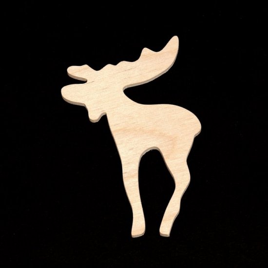Moose Cutout - Hand Cut Plywood [#HC-MOOSE-S] - $0.6000 : Casey's Wood ...