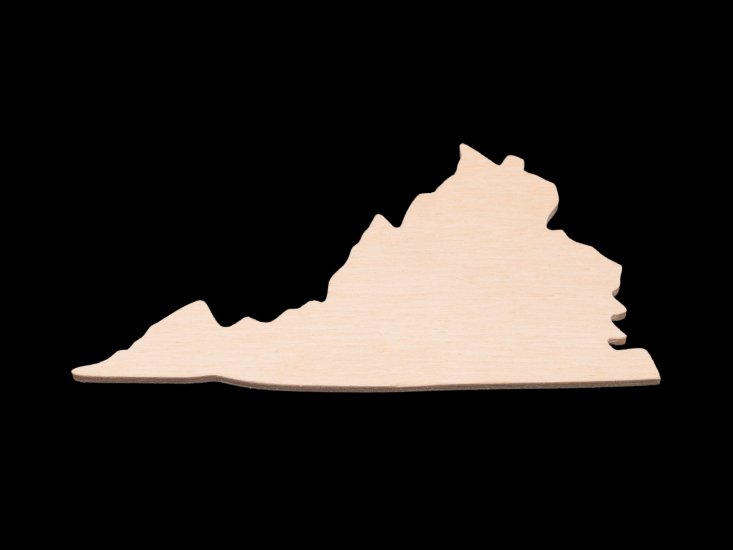 Virginia Cutout - Hand Cut Plywood (Special Order) [#HC-VA] - $0.7900 ...