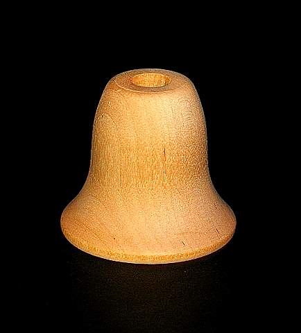 Large Wood Bell With 1/2 Hole Wood Bell with a 1/2" Hole [#3048] - $2. ...