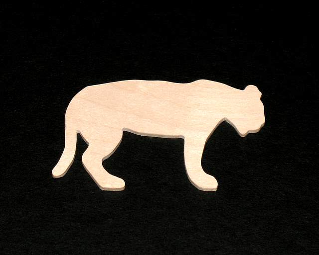 Tiger Cutout - Hand Cut Plywood [#HC-TIGER] - $0.7900 : Casey's Wood ...